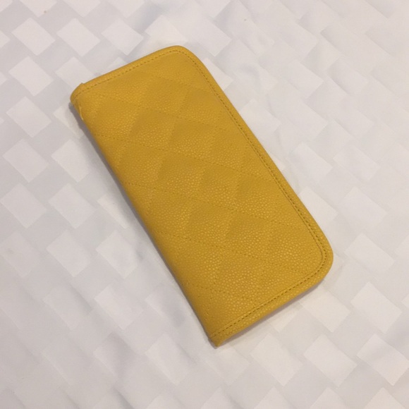 Bags | Extra Large Wallet In Golden Yellow | Poshmark